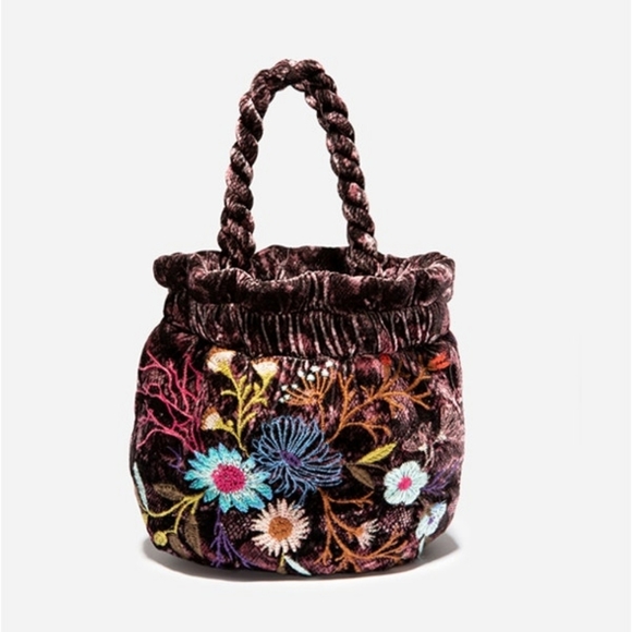 Johnny Was | Bags | Nwt Johnny Was Velvet Pouch Purse | Poshmark